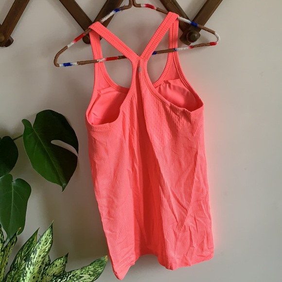 lululemon athletica | Tops | Lululemon Ribbed Neon Pink Workout Top ...